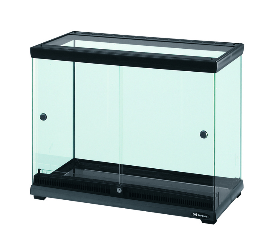 Ferplast Terārijs Explora 50 melns 52 x 27 x h 41 cm - 60 L | Zoocentrs.lv