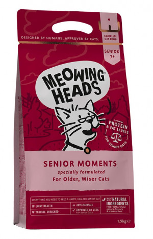 Meowing Heads Senior Moments 1.5 kg | ZooCentrs.lv